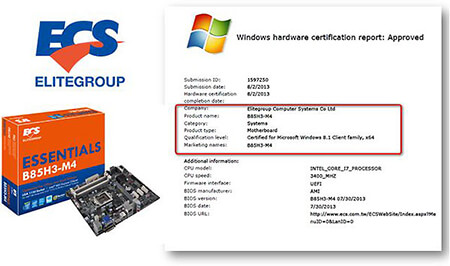 ECS: World’s First Windows 8.1 Certified B85 Chipset Motherboard｜ECS ...